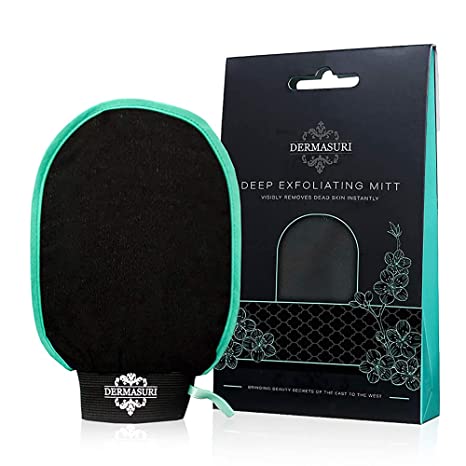 Dermasuri Deep Exfoliating Mitt Body Scrub for Soft Skin - Dermasuri ...