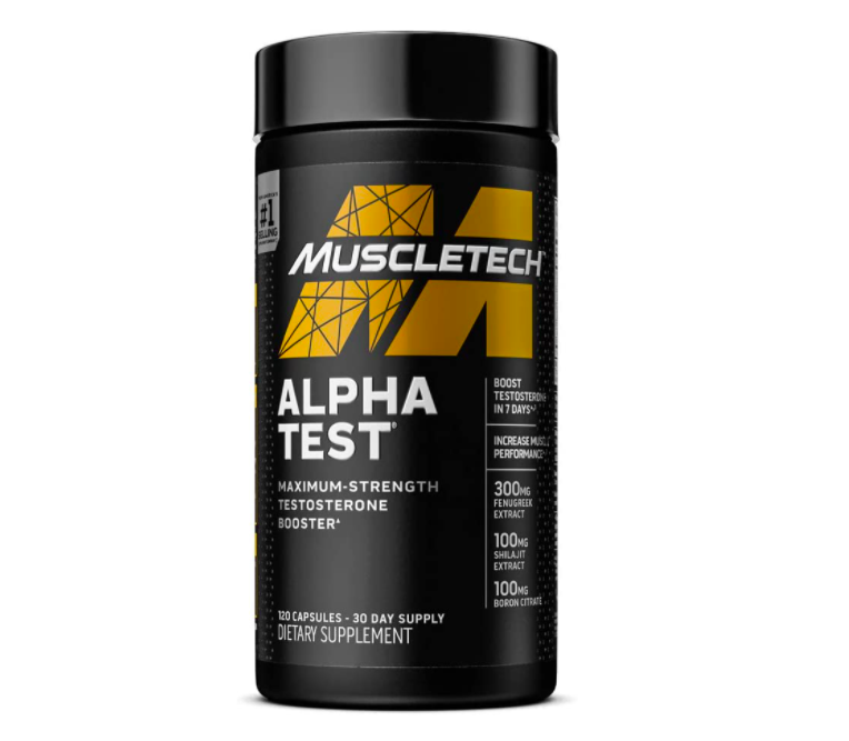 AlphaTest Testosterone Booster for Men, 120 Pills - MuscleTech | site ...