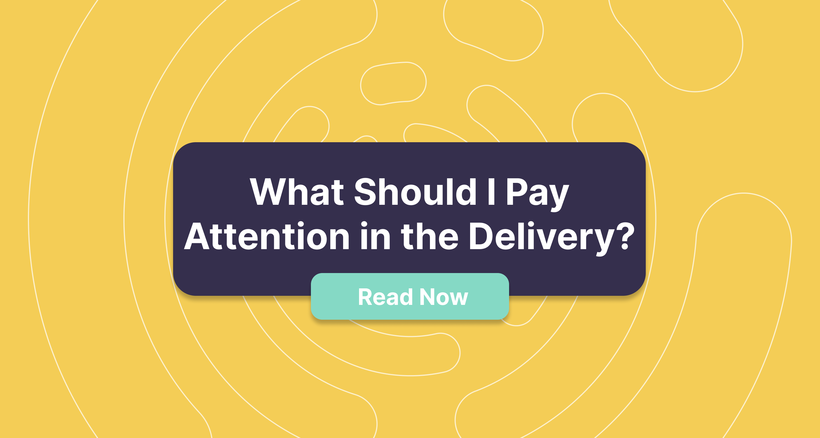 What Should I Pay Attention in the Delivery? - Glocalzone