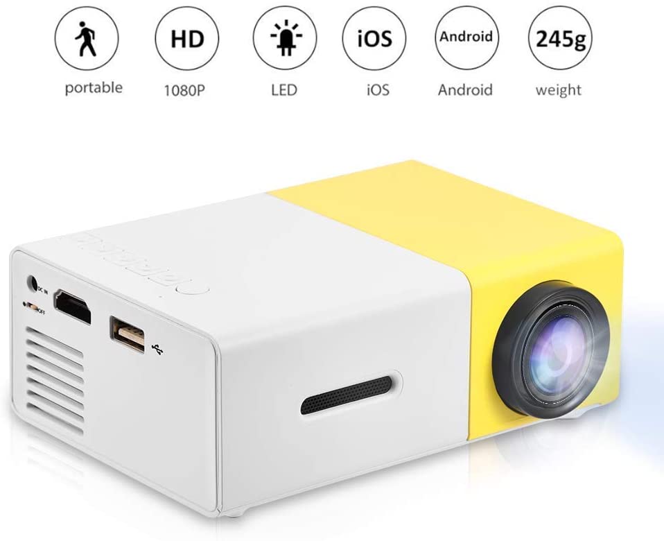 VEBESTLIFE Mini Projector Portable 1080P LED Projector - Vbestlife ...