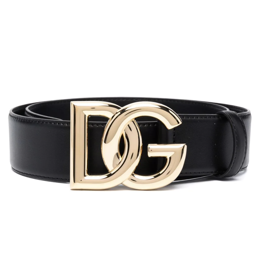 Dolce & Gabbana DG Logo Leather Belt - Dolce & Gabbana | site:name ...