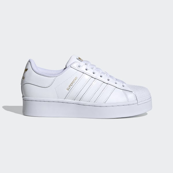 Adidas Originals Superstar Bold Platform Trainers in Triple White ...